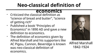 Introduction to Economics [Classical, Neo-Classical and Modern ...