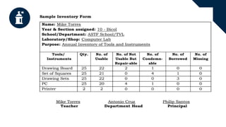 css9 INVENTORY OF TECHNICAL DRAWING.pptx