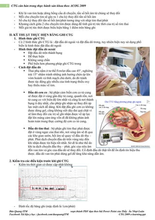 CTG CĂN BẢN TRONG THỰC HÀNH SẢN KHOA ACOG 2009 | PDF