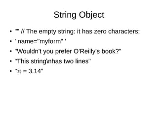 javascript objects | PPT