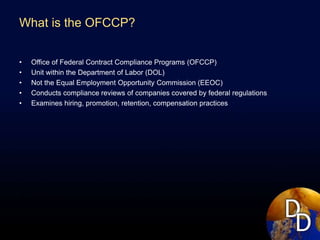 OFCCP - recruitDC Spring 2014 - Derek Zeller - ARTI | PPT