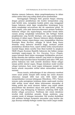 IDE DAN PRAKSIS NEO-NASIONALISME DALAM MENGHADAPI TANTANGAN GLOBALISASI ...