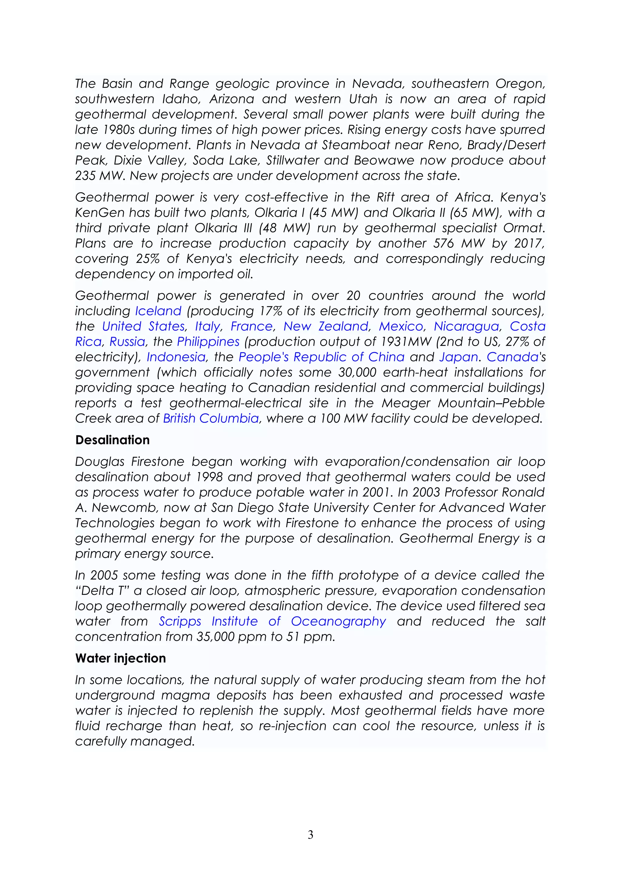 Geothermal power | DOC