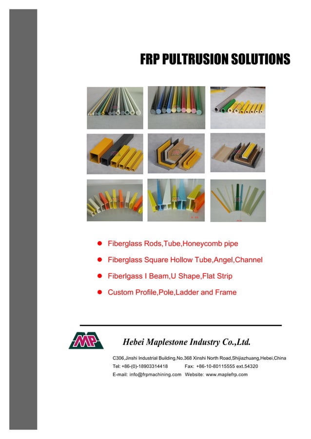 Fiberglass pultrusion profile | PDF | Chemistry | Science