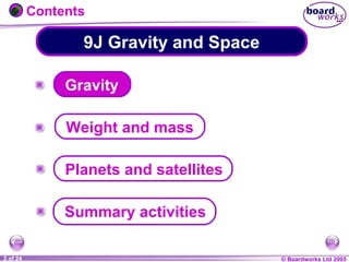 9 j gravity and space | PPT | Geography | Science