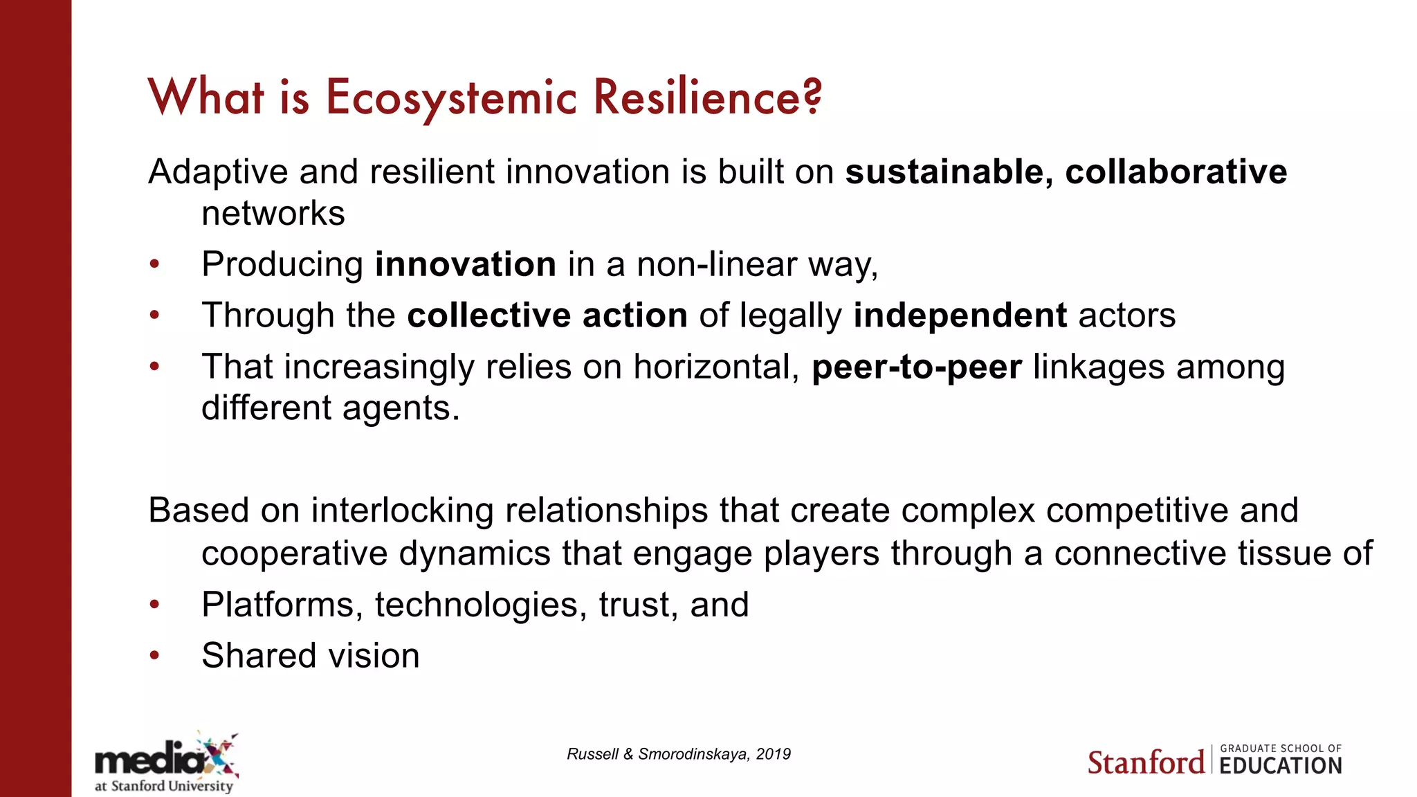 Ecosystemic Resilience in Uncertain Times | PPT
