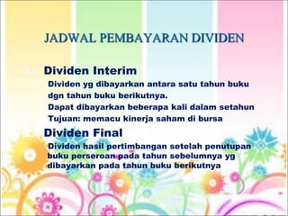 9 kebijakan deviden | PPT
