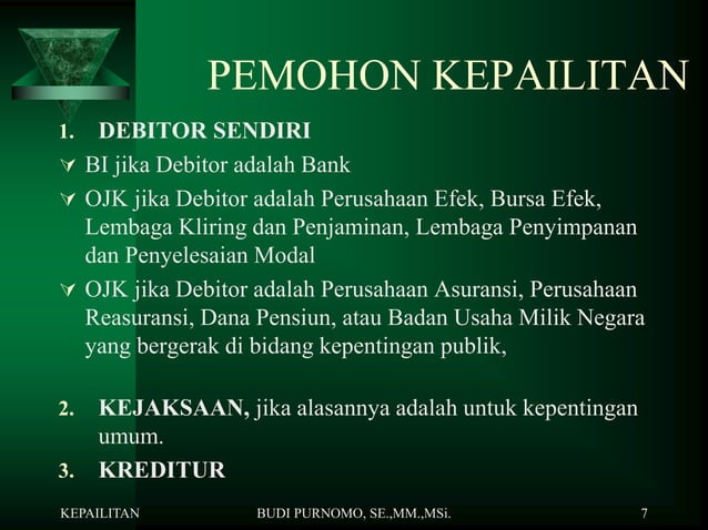 Kepailitan & Penundaan Kewajiban Pembayaran Utang.pptx