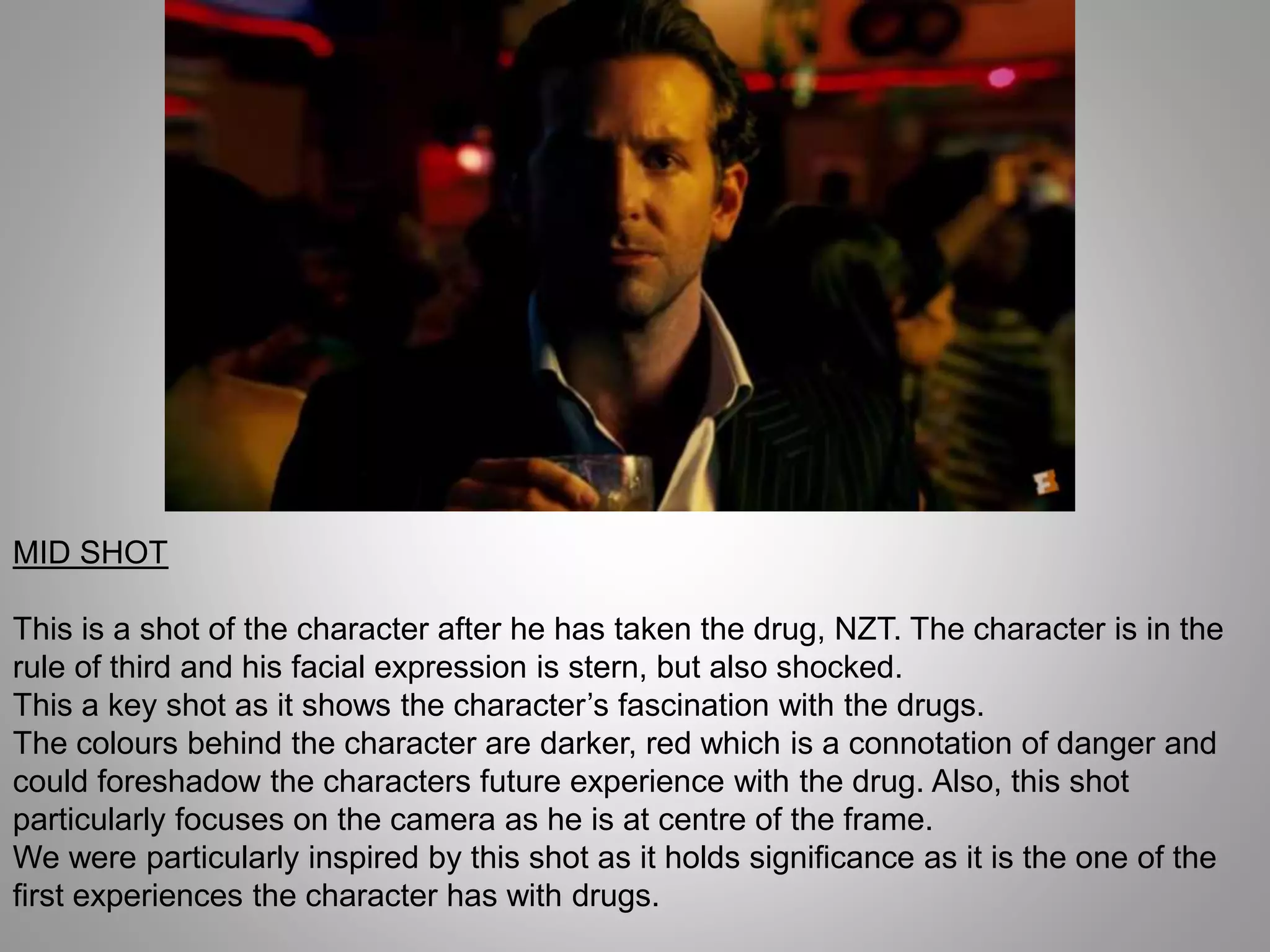 9 key shots from limitless with annotations | PPTX