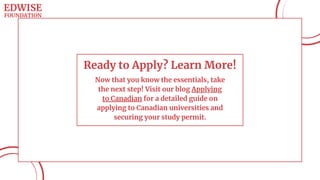 9 Key Things to Know Before Applying to Canadian Universities. | PDF
