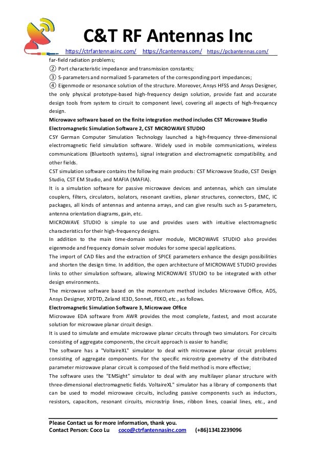 9 Kinds of Electromagnetic Simulation Software | PDF