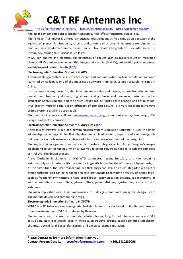 9 Kinds of Electromagnetic Simulation Software | PDF