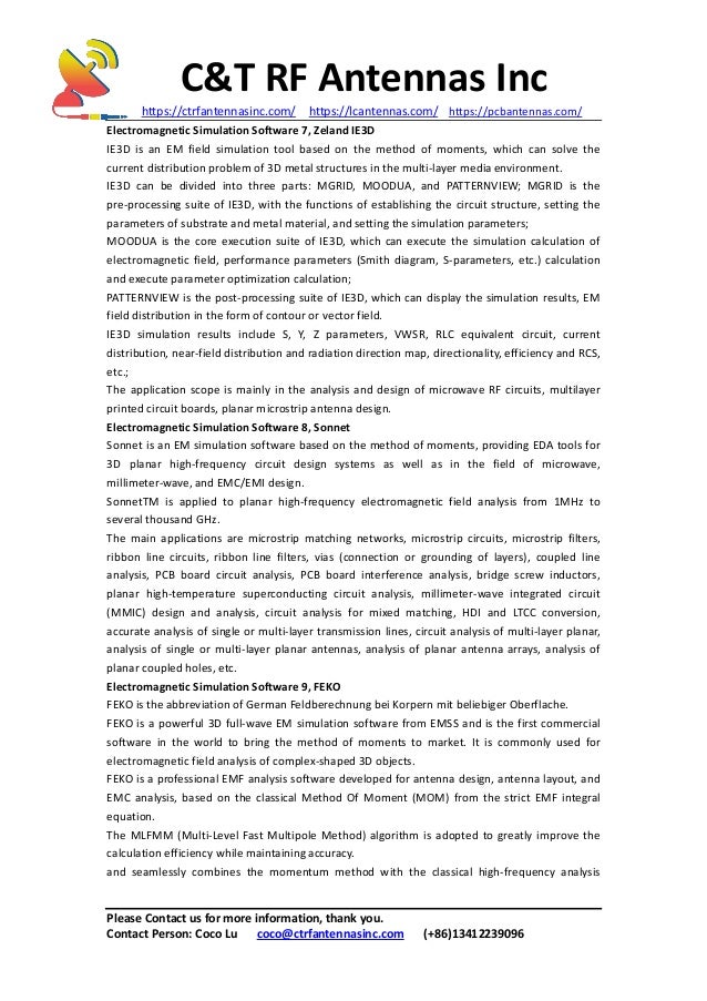 9 Kinds of Electromagnetic Simulation Software | PDF | Physics | Science