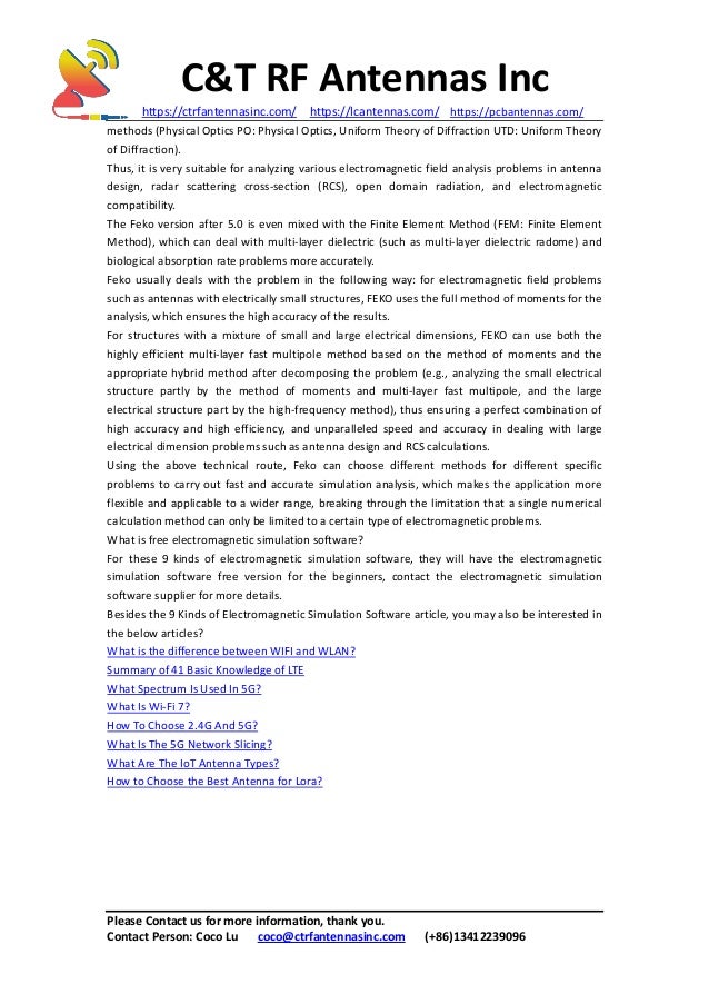 9 Kinds of Electromagnetic Simulation Software | PDF