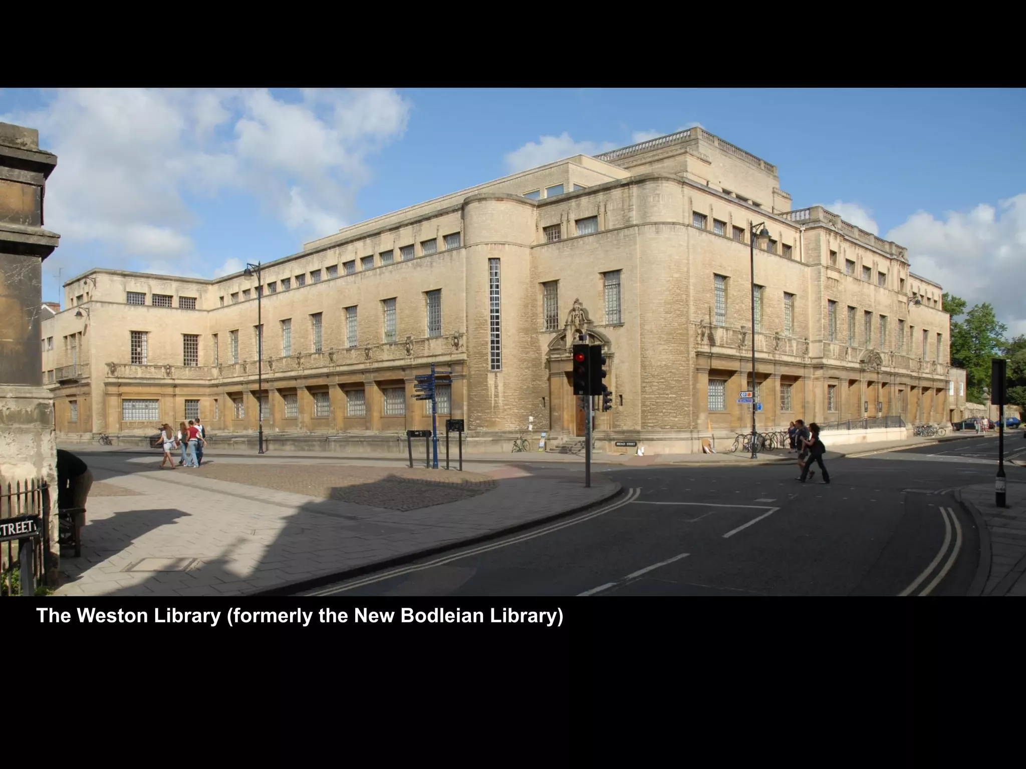 The Weston Library (formerly the New Bodleian): high tech storage ...