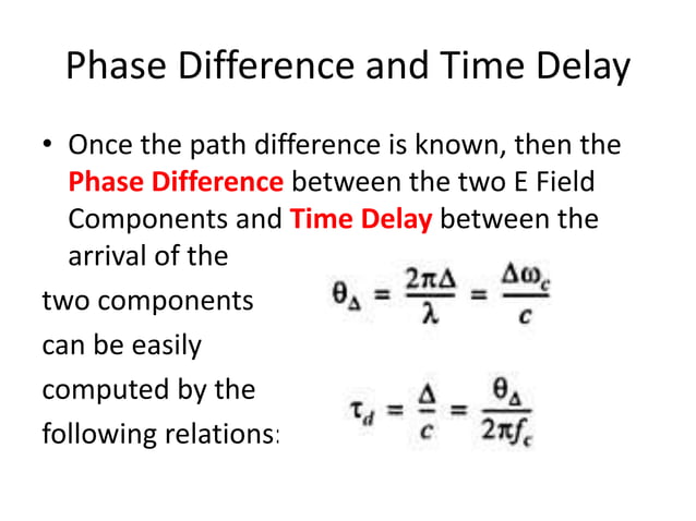 Ec 2401 wireless communication unit 2 | PPTX | Physics | Science