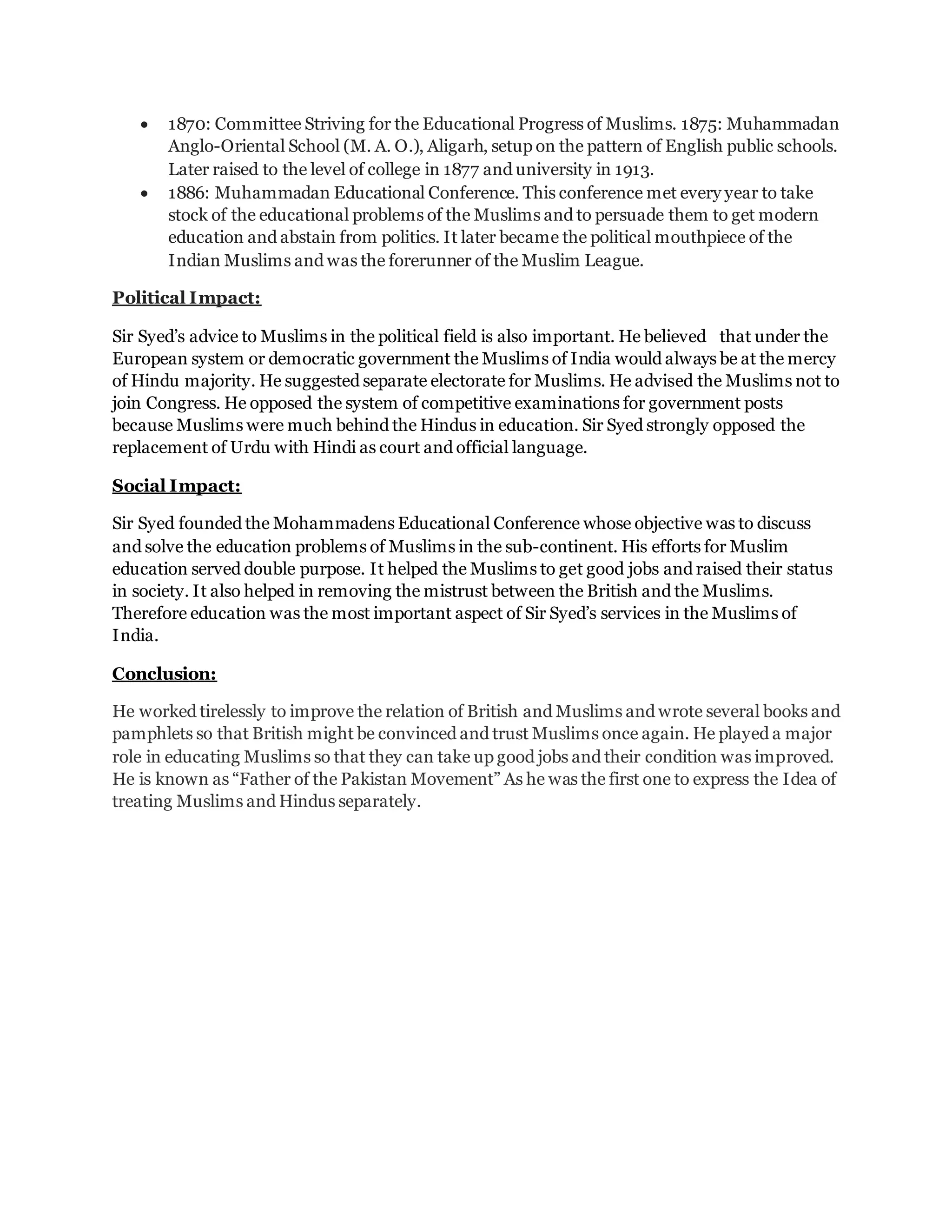 Aligarh movement | DOCX