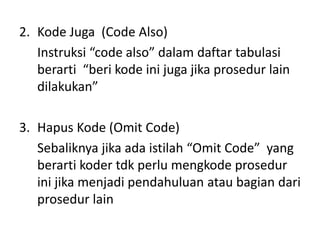 (9) koding prosedur medis | PPTX