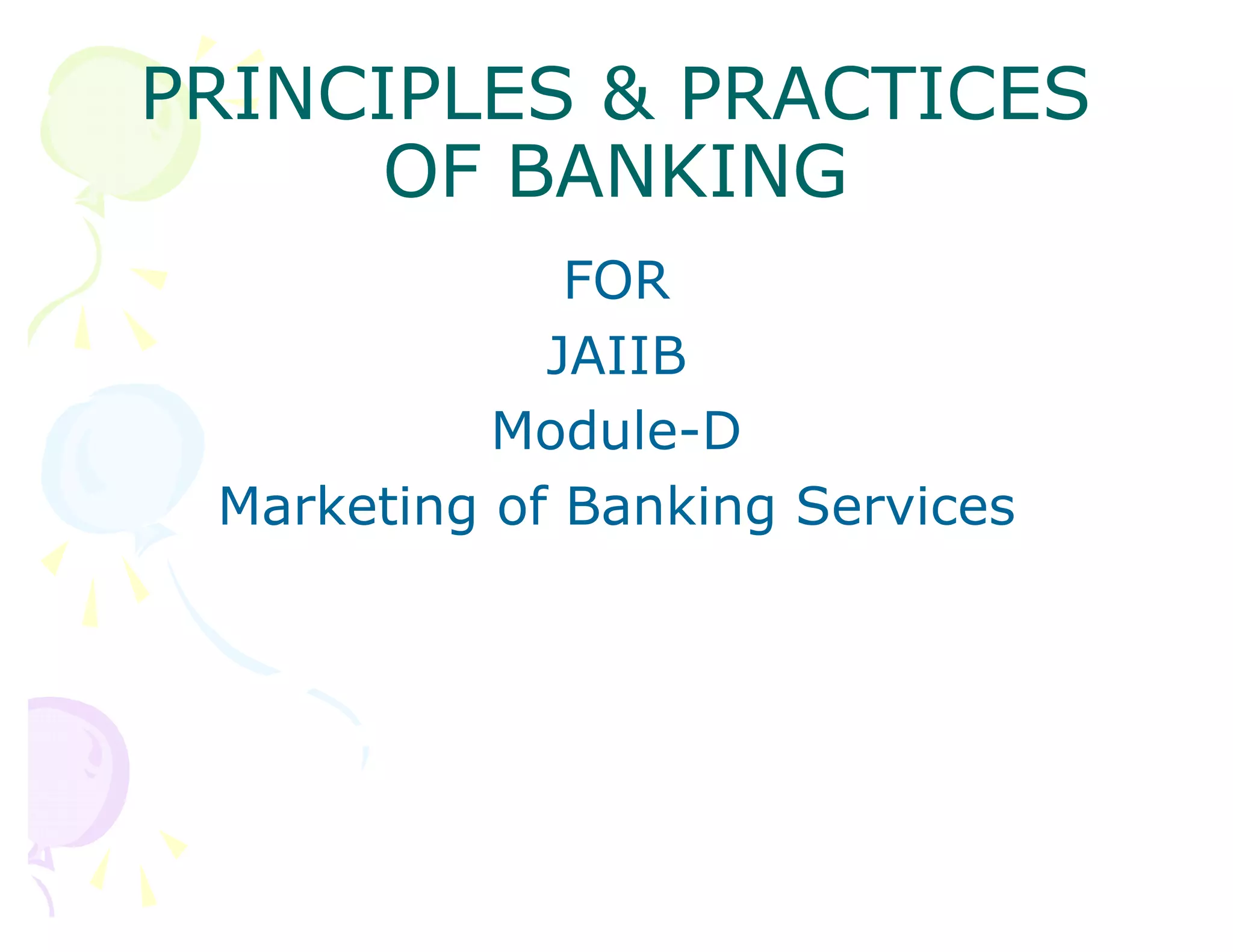 Study material3 principles-and-practice-of-banking | PDF