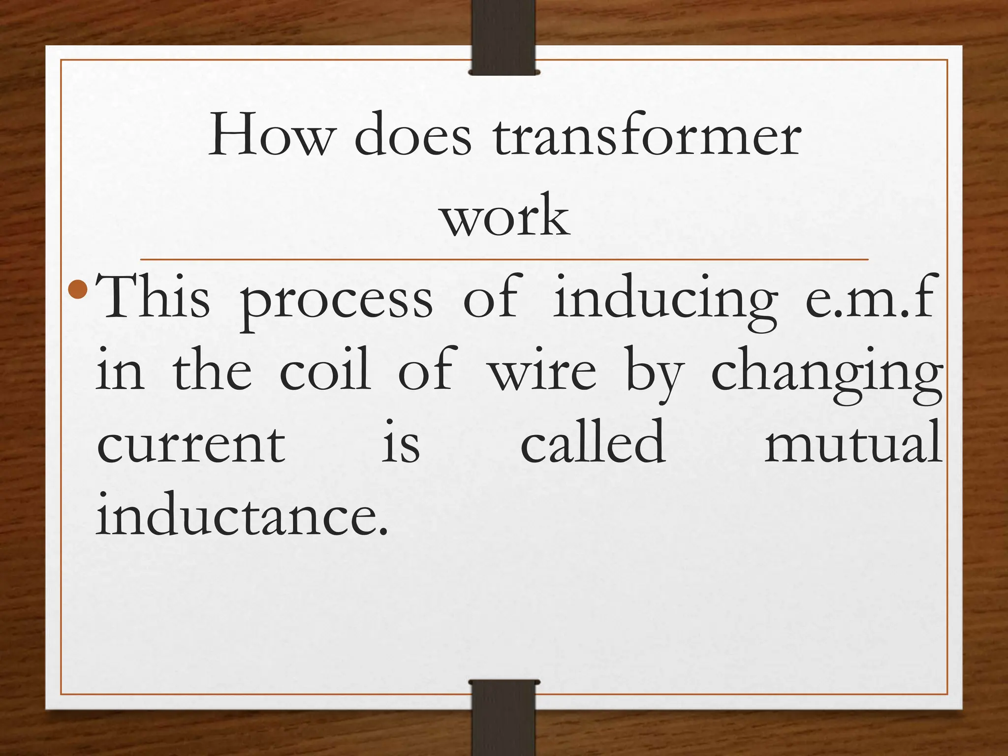 THE TOPIC OF TRANSFORMER. PHYSICS SLIDES NOTES FOR FORM 4 | PPTX