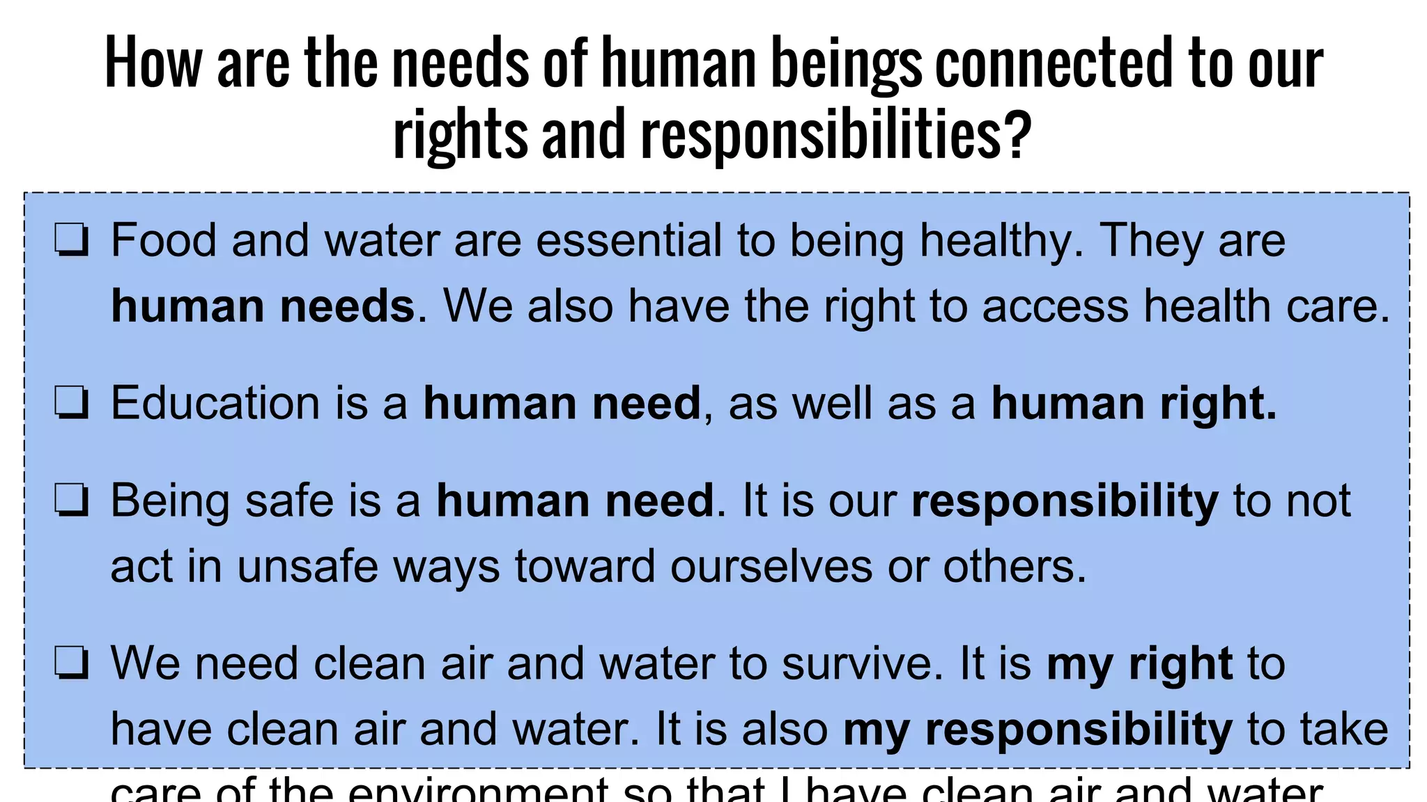 Rights and responsibilities | PPTX