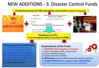 Law on natural disaster prevention and organizational structure for ...