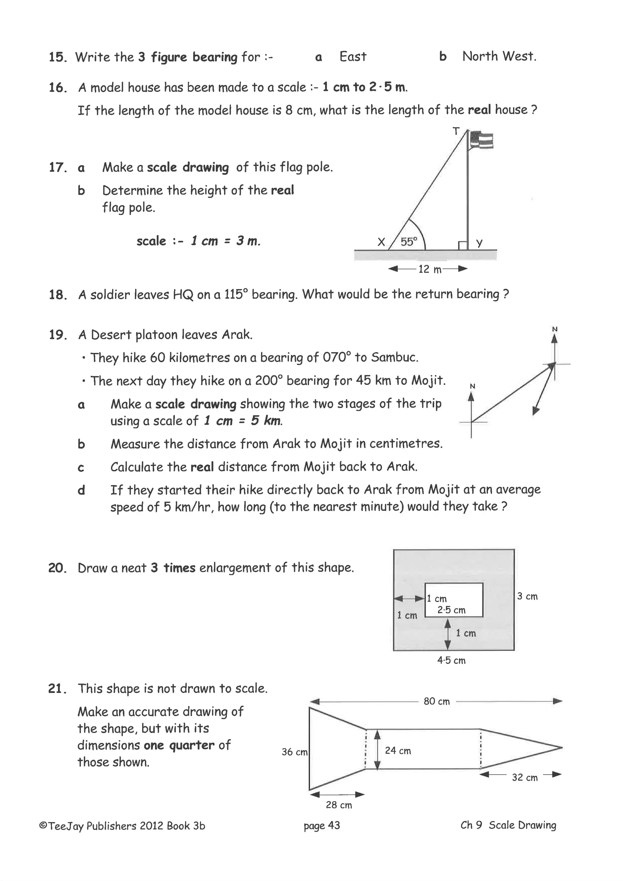 9 level 3b hw chapter 9 scale drawing | PDF