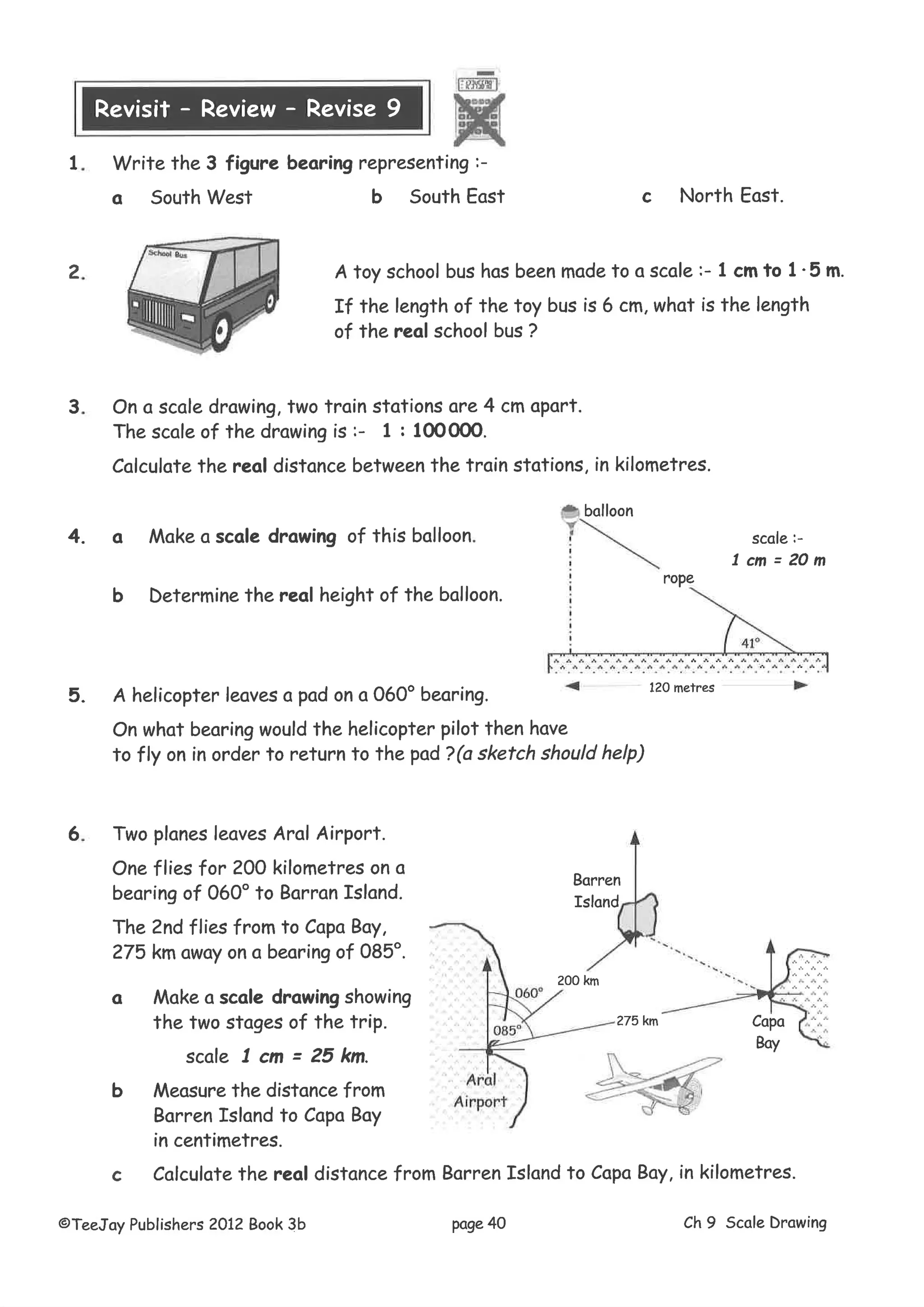 9 level 3b hw chapter 9 scale drawing | PDF