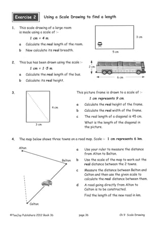 9 level 3b hw chapter 9 scale drawing | PDF