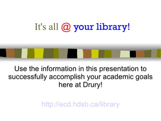 Grade 9 Library Orientation | PPT