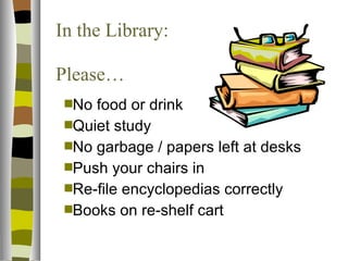 Grade 9 Library Orientation | PPT