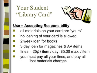 Grade 9 Library Orientation | PPT