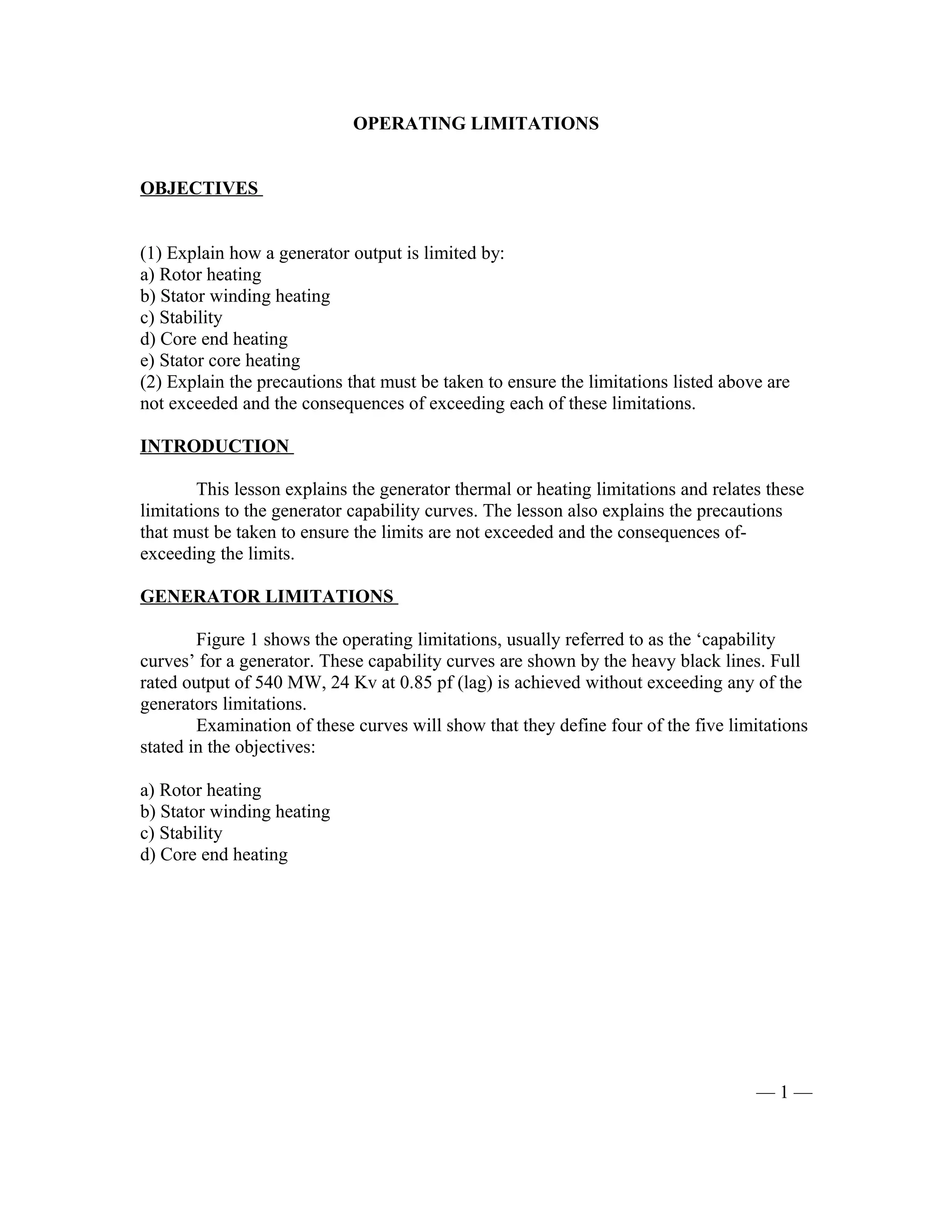 (9) Synchronous Alternator Capability Graph | PDF