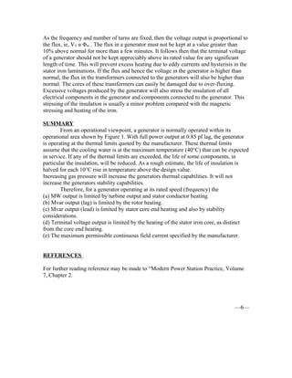 (9) Synchronous Alternator Capability Graph | DOC | Physics | Science