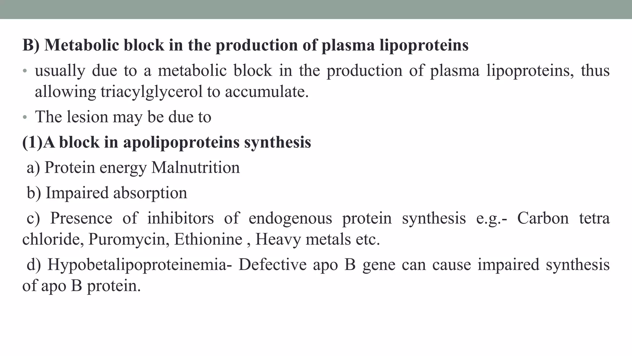 lipoproteins and its metabolism | PPTX