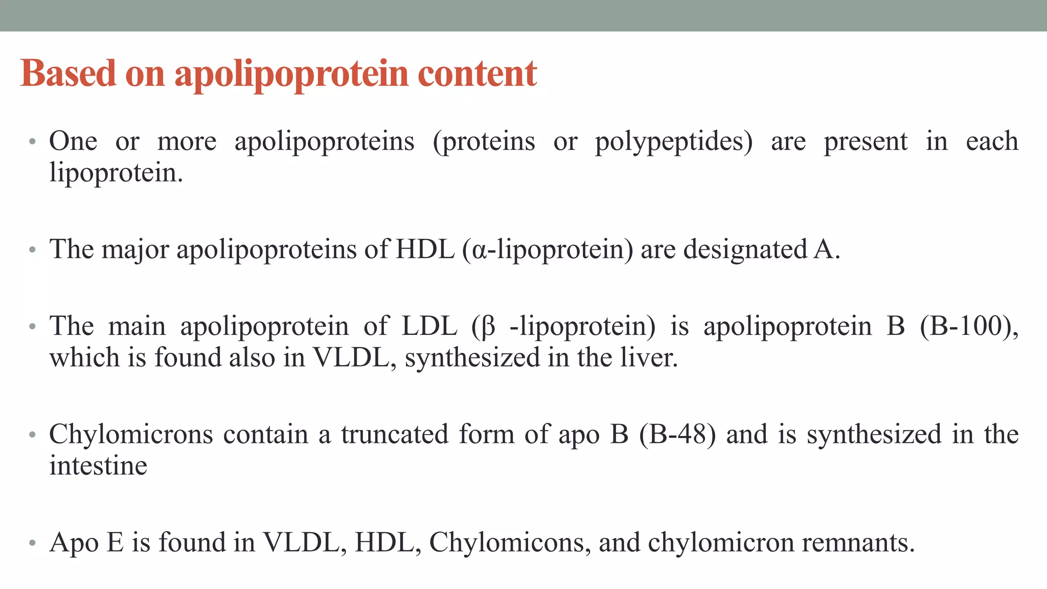 lipoproteins and its metabolism | PPTX