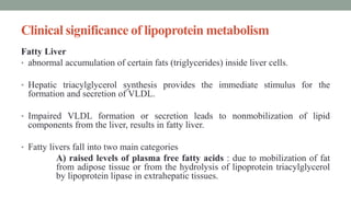 lipoproteins and its metabolism | PPTX