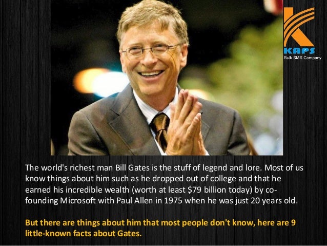 9 little known facts about bill gates