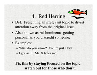 9 Logical Fallacies(Slideshare) | PDF