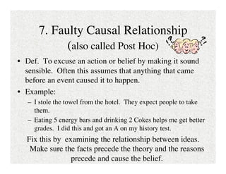 9 Logical Fallacies(Slideshare) | PDF