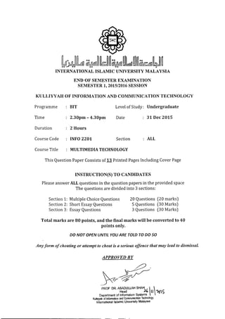 Final Exam Paper | PDF