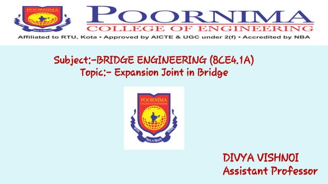Expansion joints in bridge | PDF