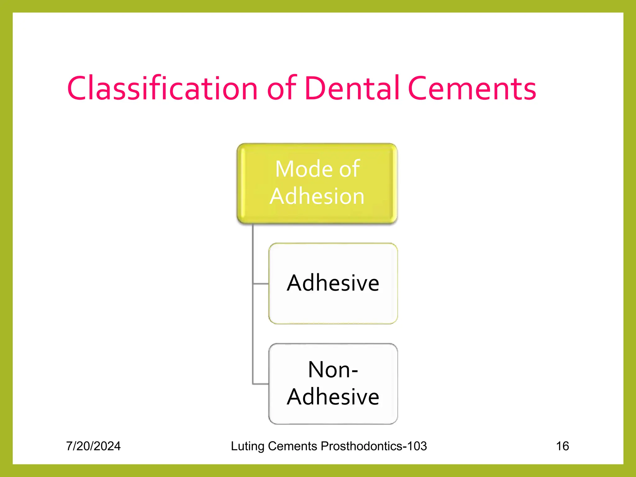 Luting agents in prosthodontics and their effects | PPTX