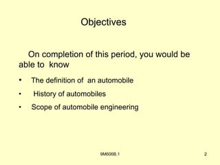 Automobile notes and ppt on basic automation | PPT