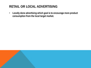 9 Major Types of Advertising | PPT