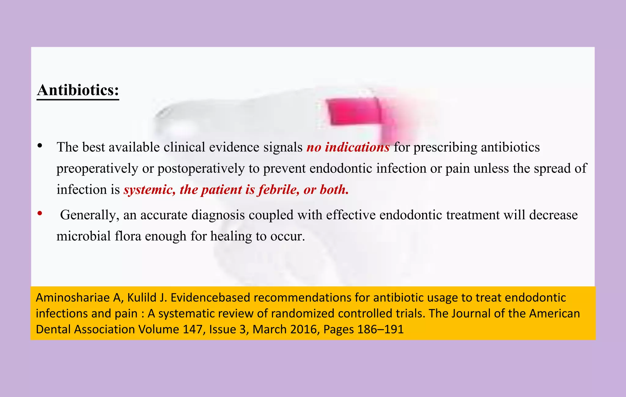 Mangement of endodontic pain | PPTX