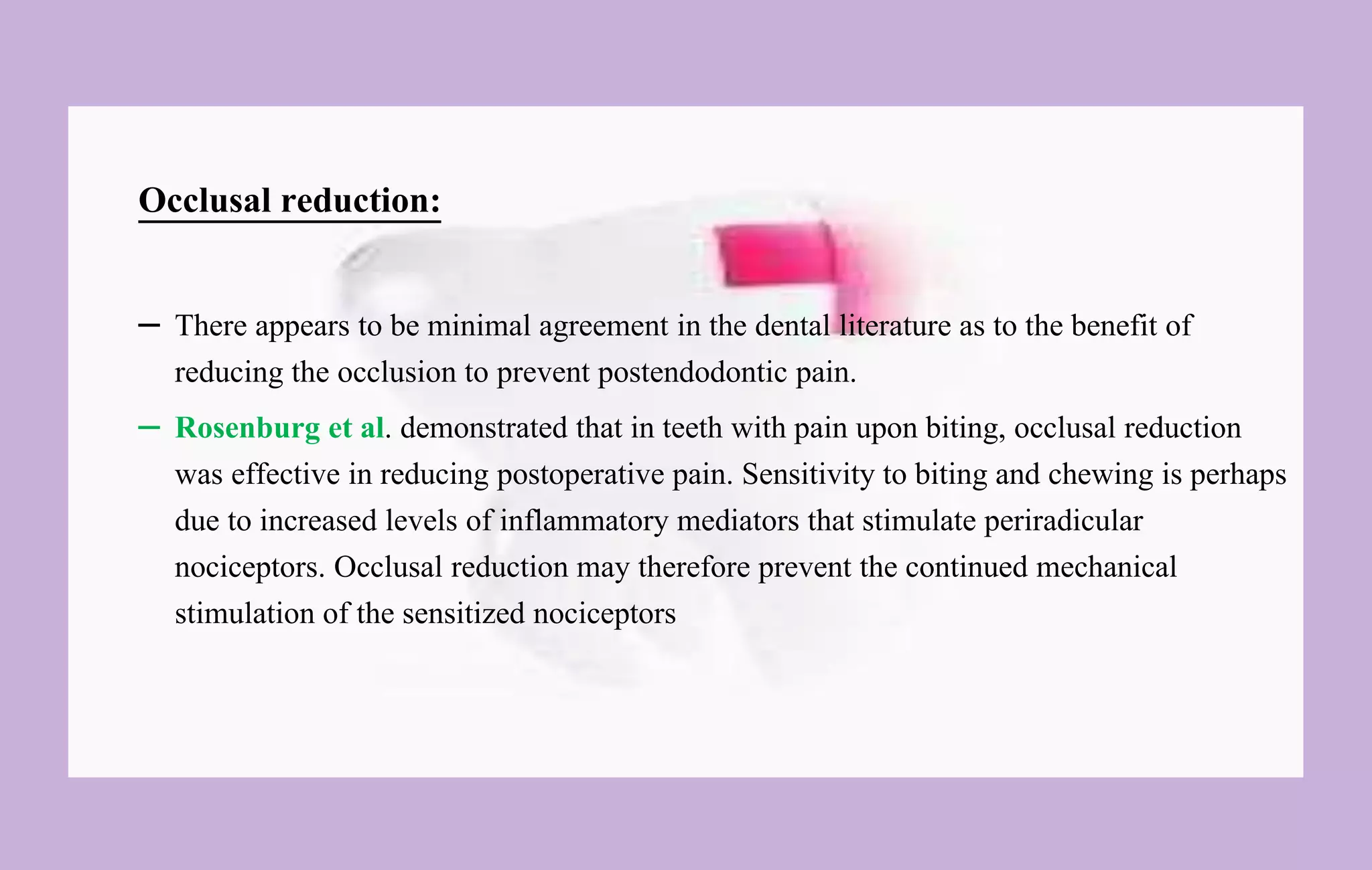 Mangement of endodontic pain | PPTX