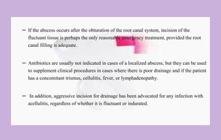 Mangement of endodontic pain | PPTX