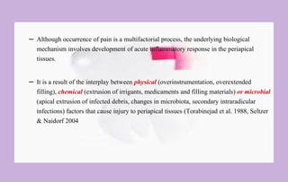 Mangement of endodontic pain | PPTX