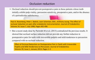 Mangement of endodontic pain | PPTX